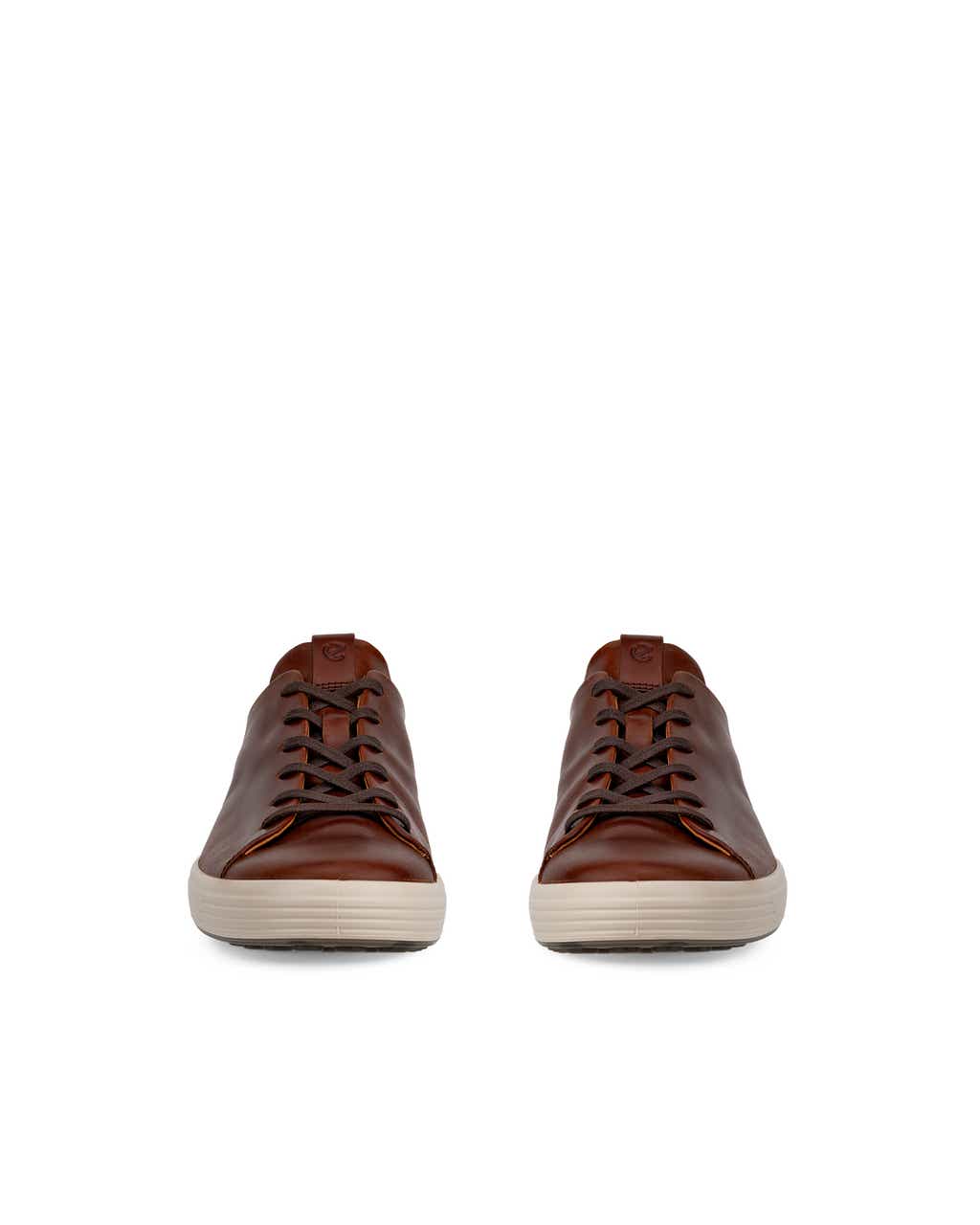 Men's ECCO® Soft 7 Leather Lace-Up Shoe | Brown