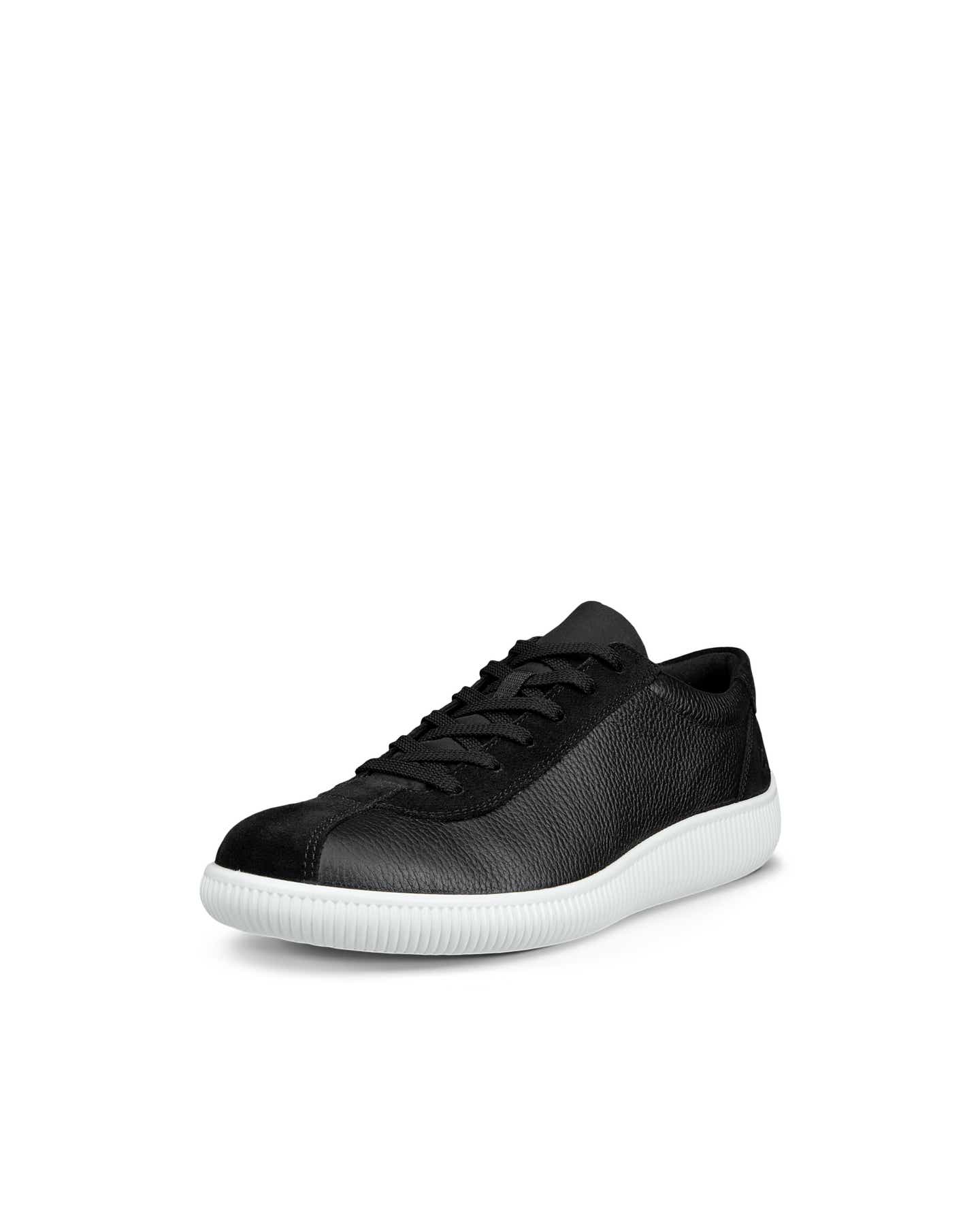 Men's ECCO® Soft Zero Leather Sneaker | Black