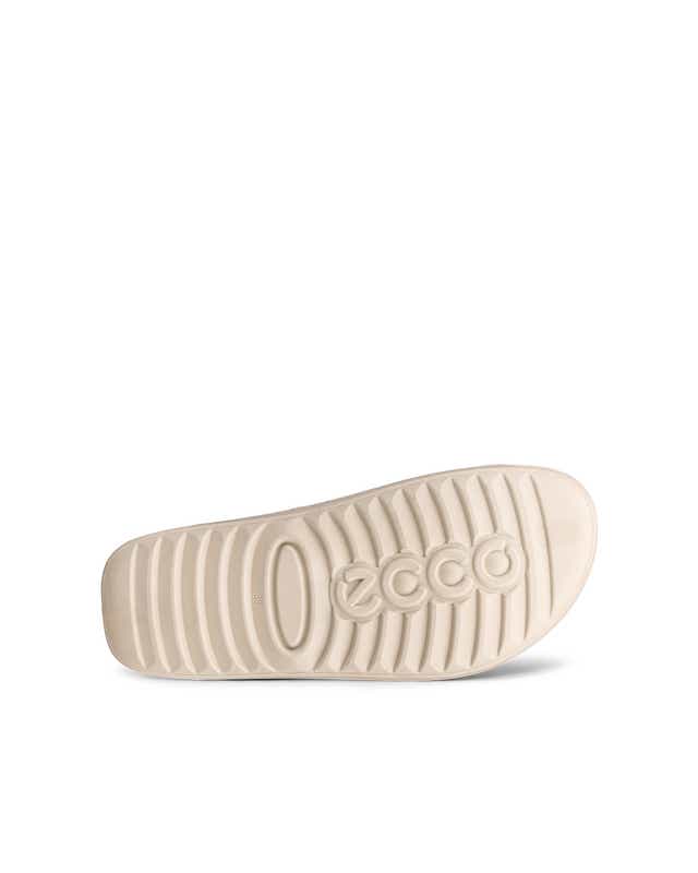 Women's ECCO® Cozmo Platform Leather Two Strap Sandal | Beige