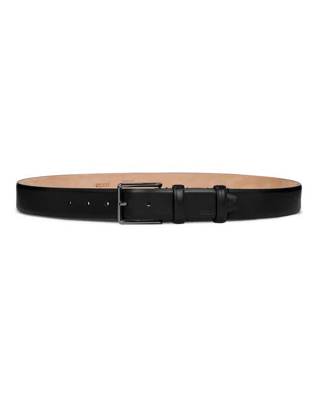 ECCO Belts Formal Italian Stretch メンズ レザーベルト | ブラック