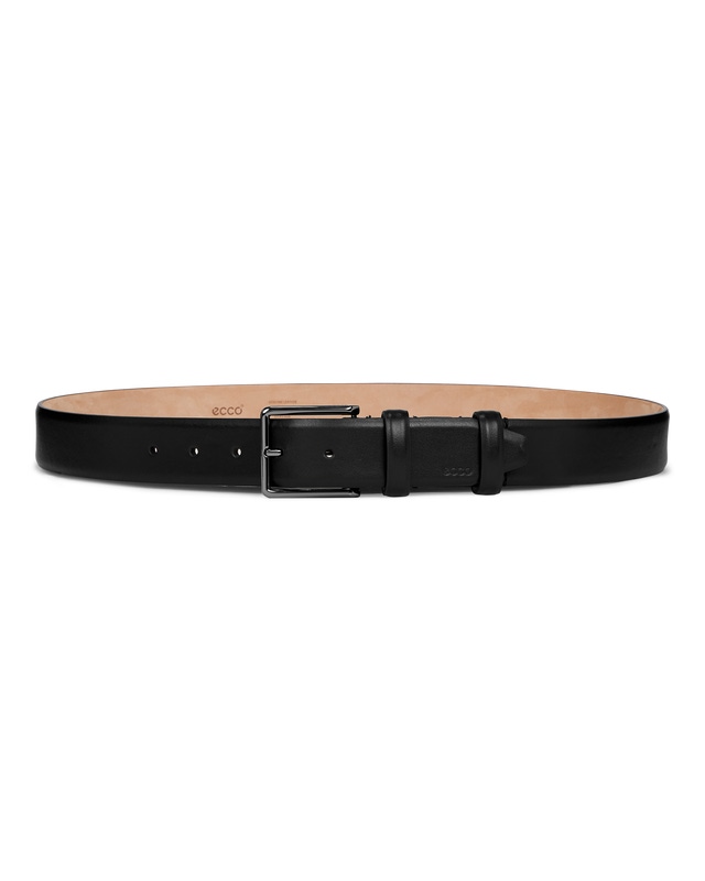 ECCO Belts Formal Italian Stretch メンズ レザーベルト | ブラック