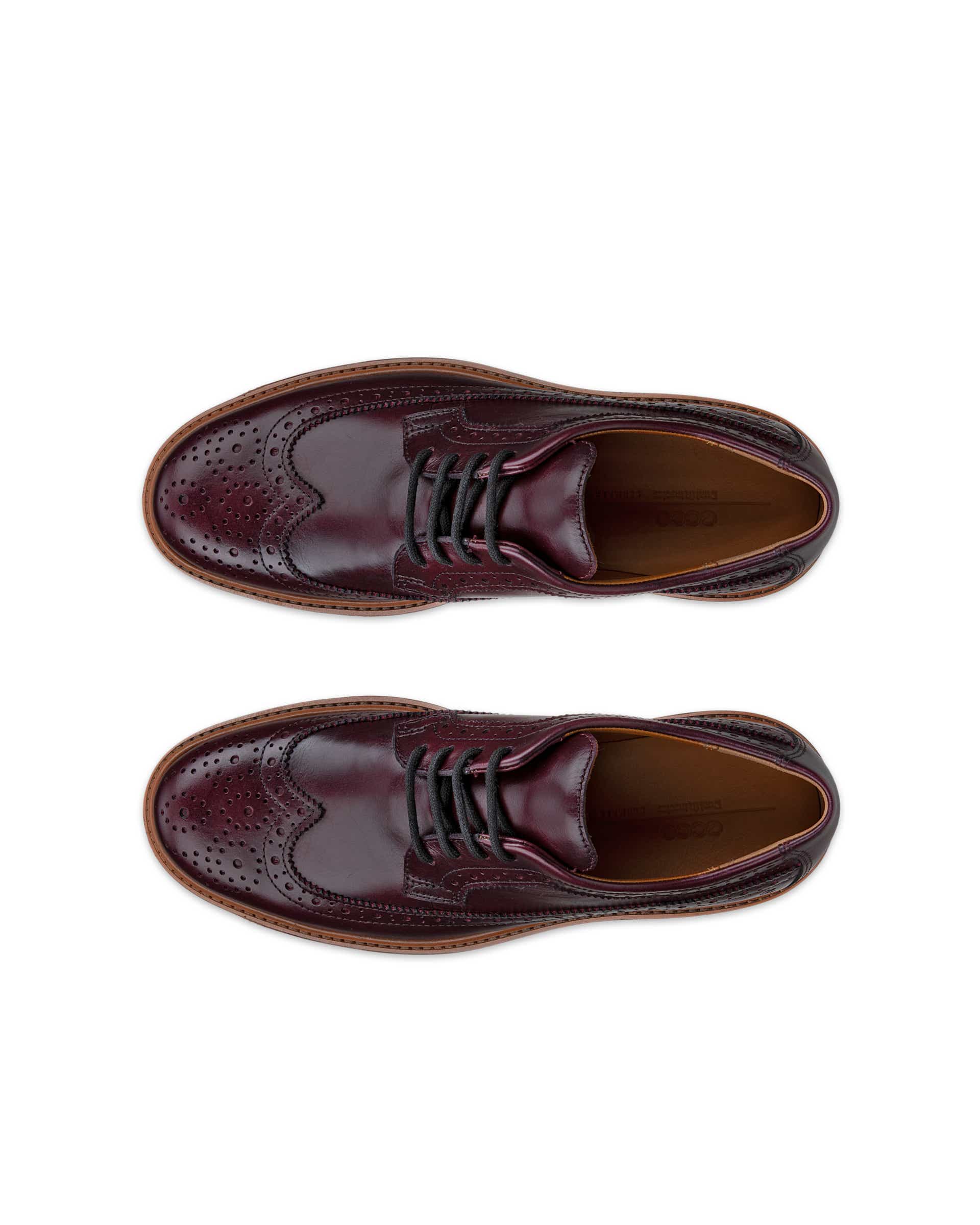 ECCO METROPOLE OSLO Women ウィメンズ レザーダービーシューズ | レッド