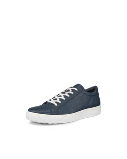 Men's ECCO® Soft 60 Leather Sneaker | Blue