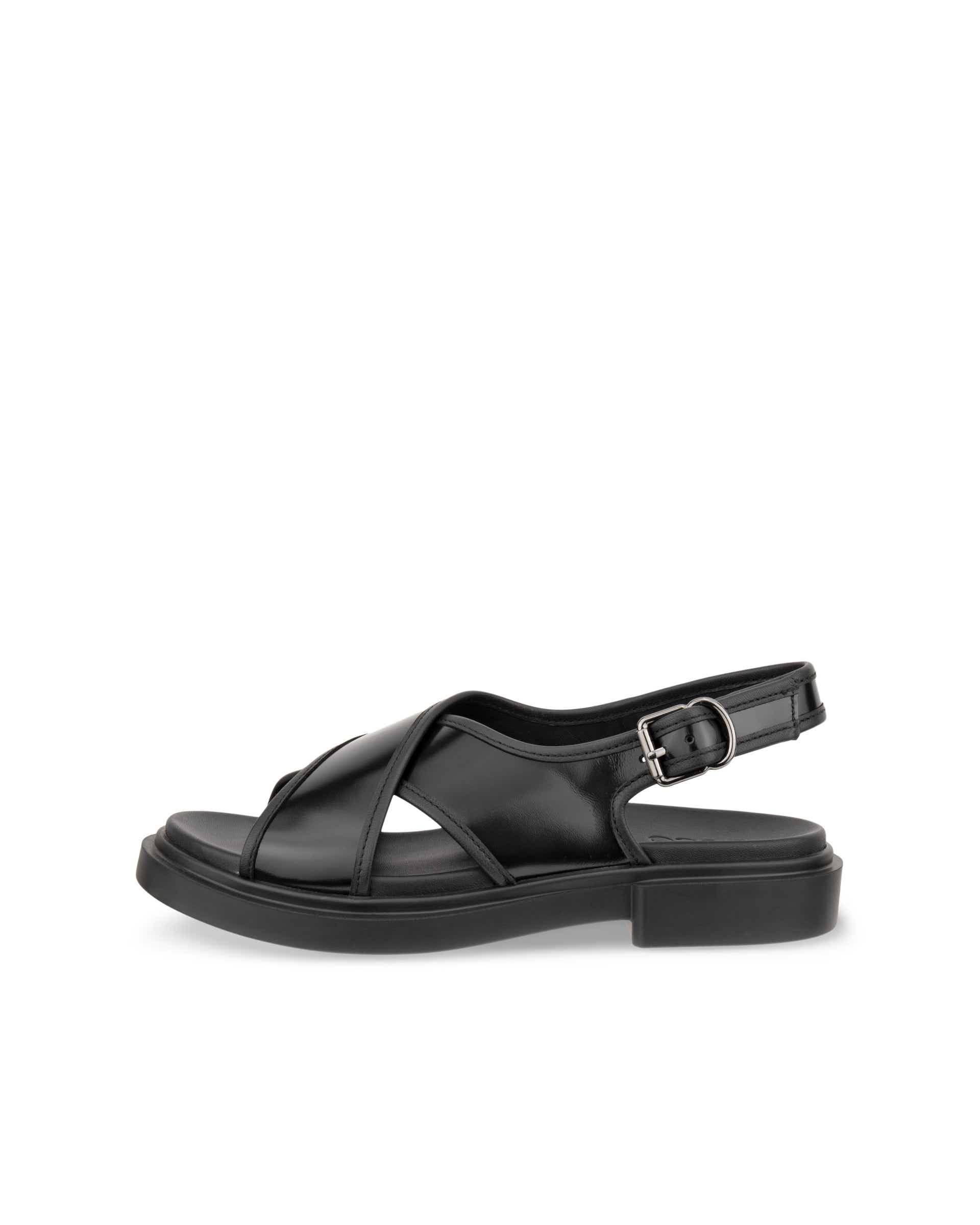 Women's ECCO® Metropole Seoul Leather Slingback Sandal | Black
