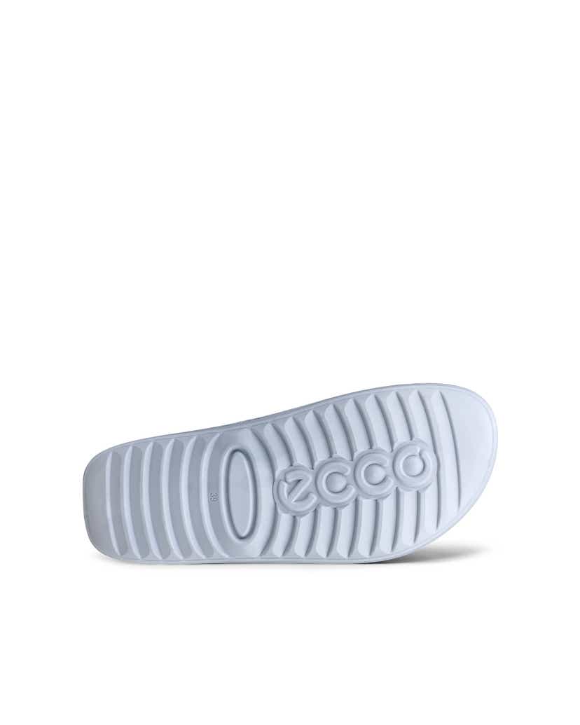 Women's ECCO® Cozmo Platform Leather Two Strap Sandal | Blue