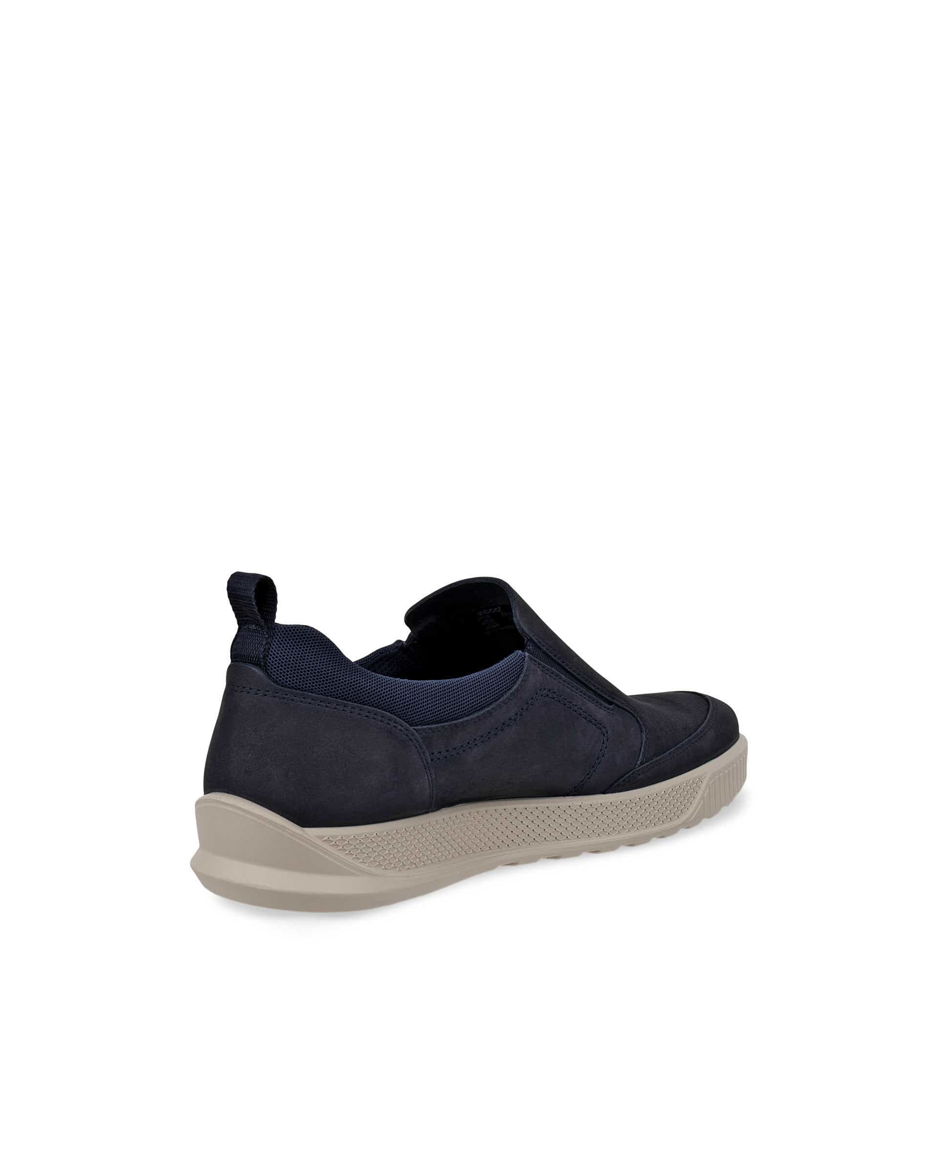 ECCO® BYWAY chaussures sans lacet en nubuck pour homme | Bleu