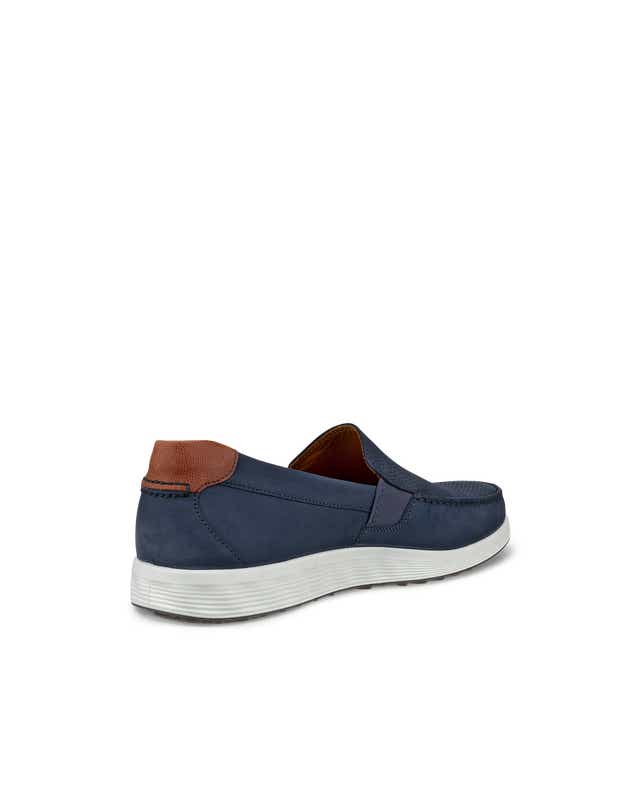 Men's ECCO® S Lite Moc Nubuck Moccasin | Blue