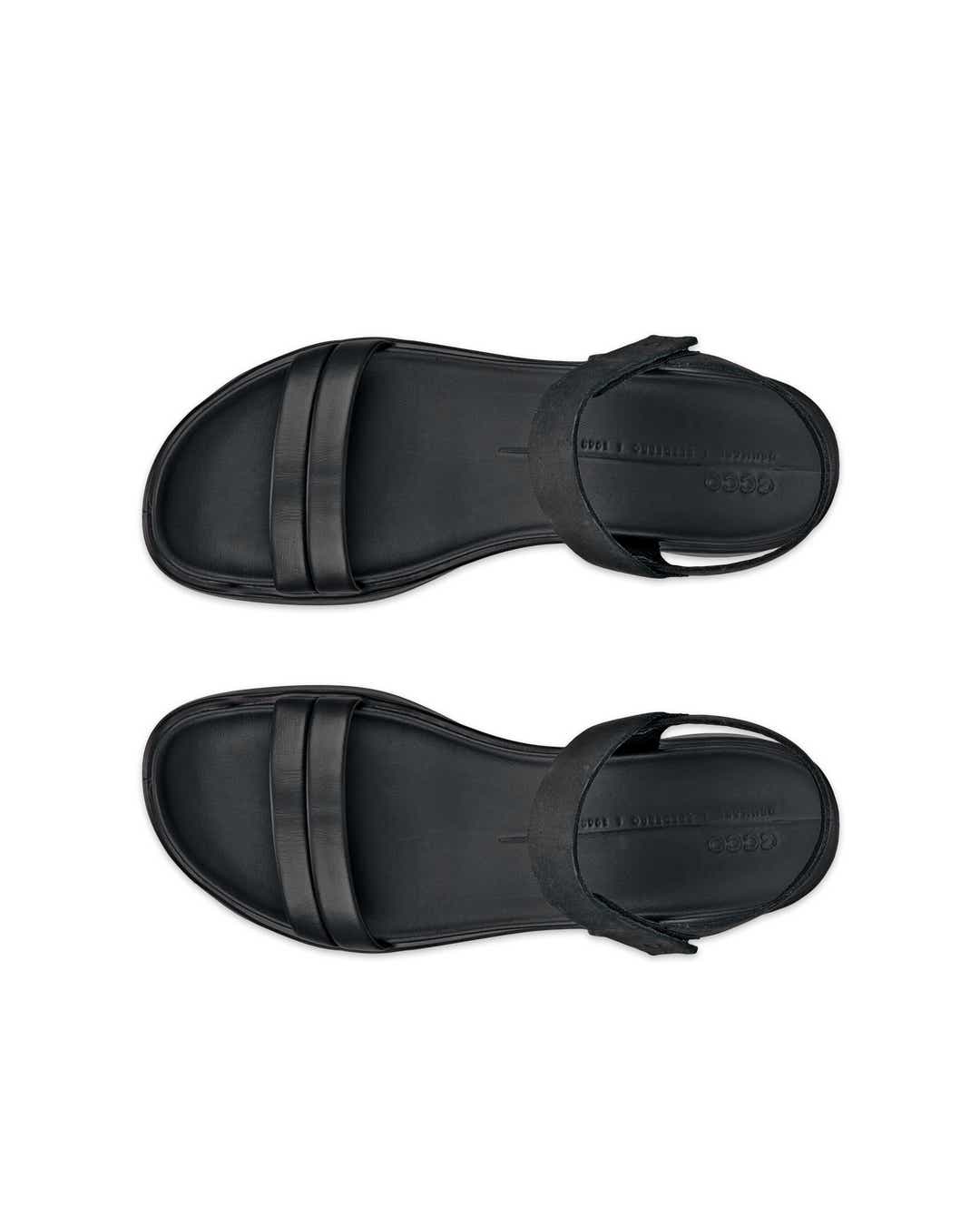 Women's ECCO® Flowt Wedge LX Leather Sandal | Black