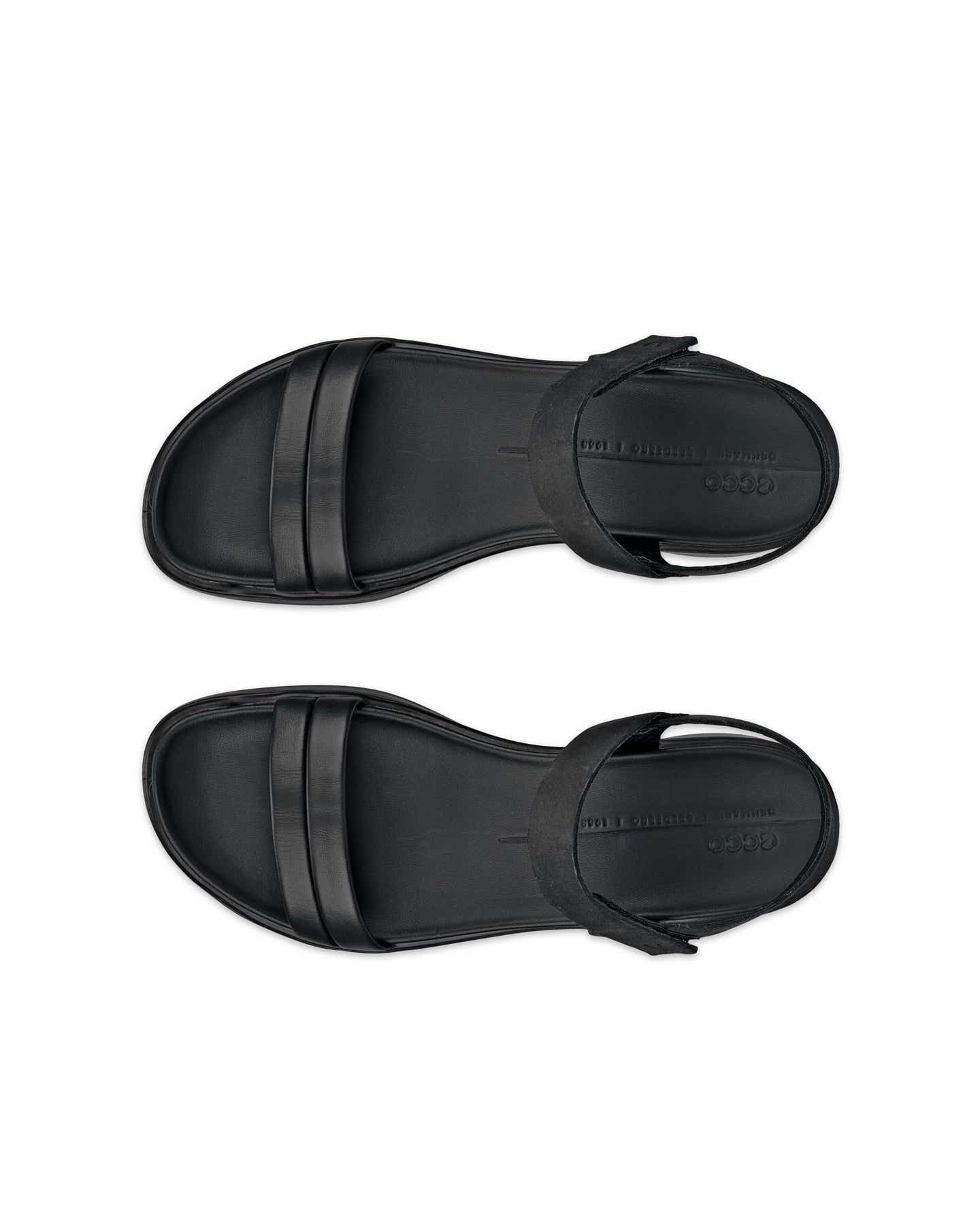 Women's ECCO® Flowt Wedge LX Leather Sandal | Black