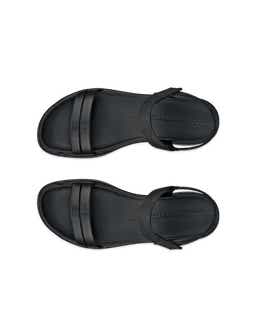 Women's ECCO® Flowt Wedge LX Leather Sandal | Black