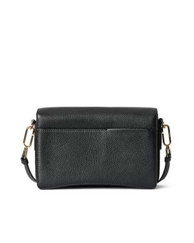 ECCO® Pinch Large Pebbled Leather Pinch Crossbody Bag | Black