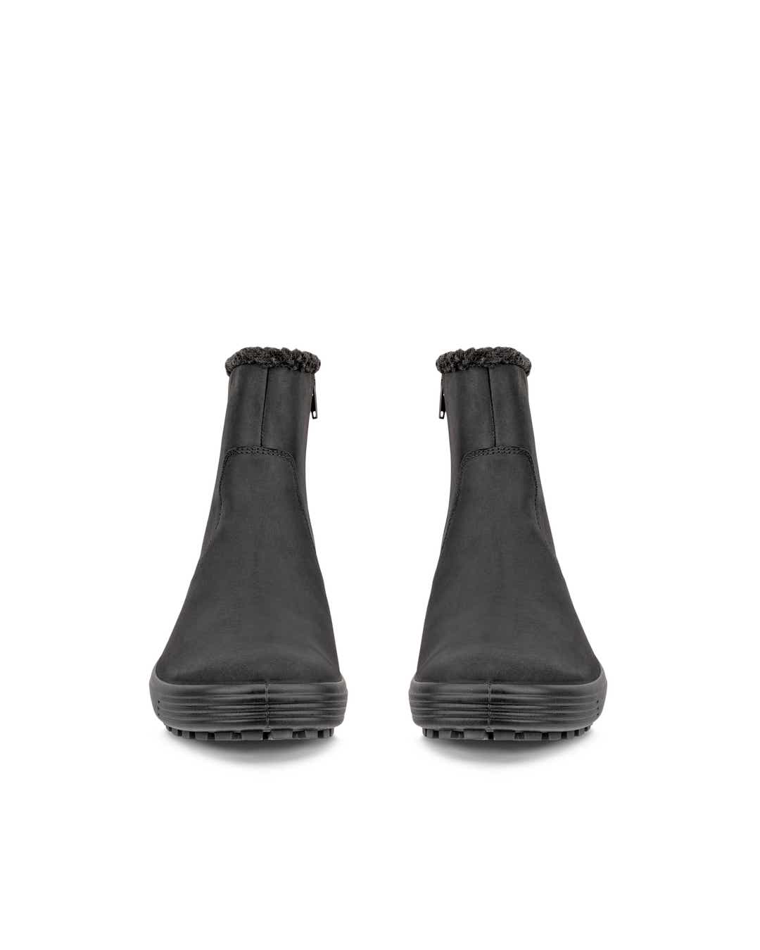 ECCO® Soft 7 Tred Damen Halbhoher Stiefel aus Nubukleder | Schwarz