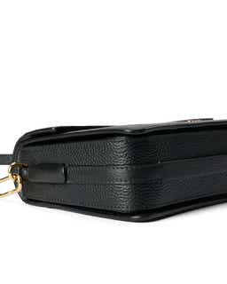 ECCO® Pinch Large Pebbled Leather Pinch Crossbody Bag | Black