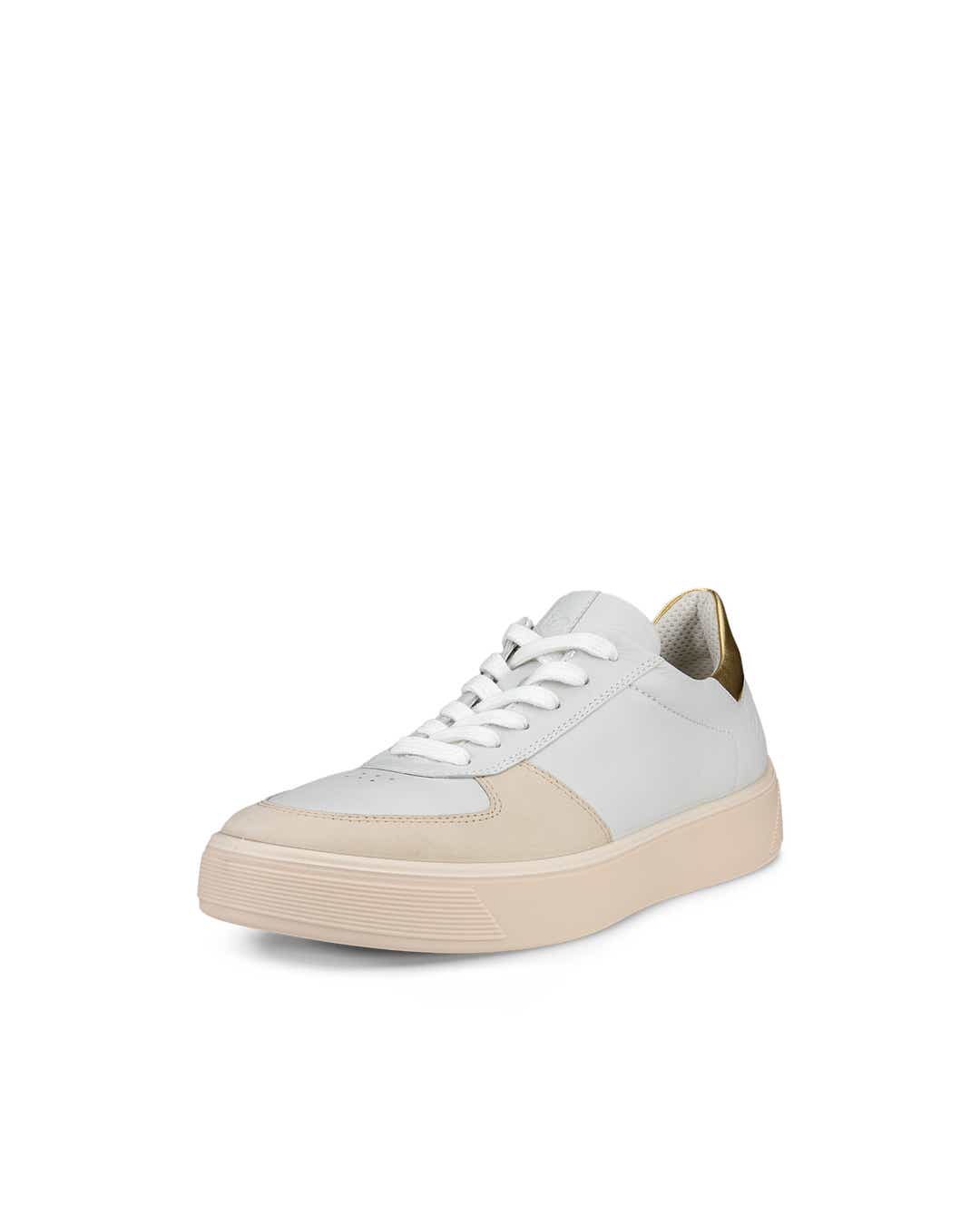 Women's ECCO® Street Tray Leather Sneaker | Beige