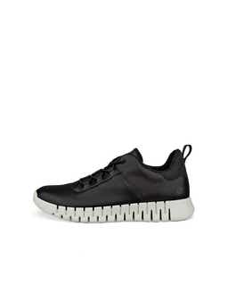Men's ECCO® Gruuv Leather Sneaker | Black