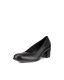 Women's ECCO® Dress Classic 35 Leather Block-Heeled Pump | Black