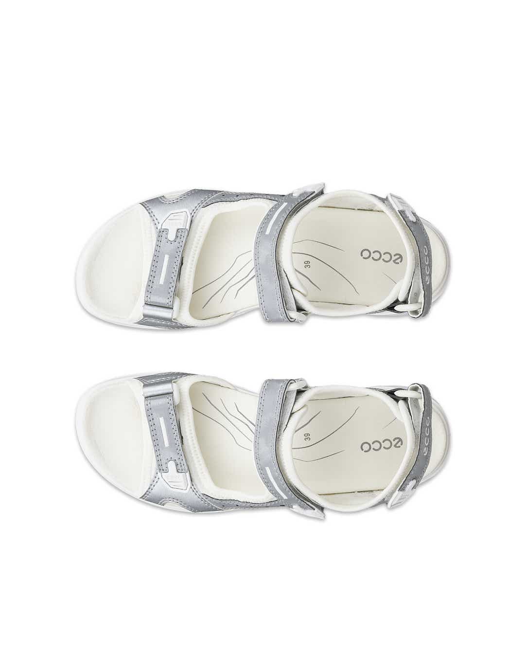 Women's ECCO® Offroad Textile Two Strap Sandal | Silver