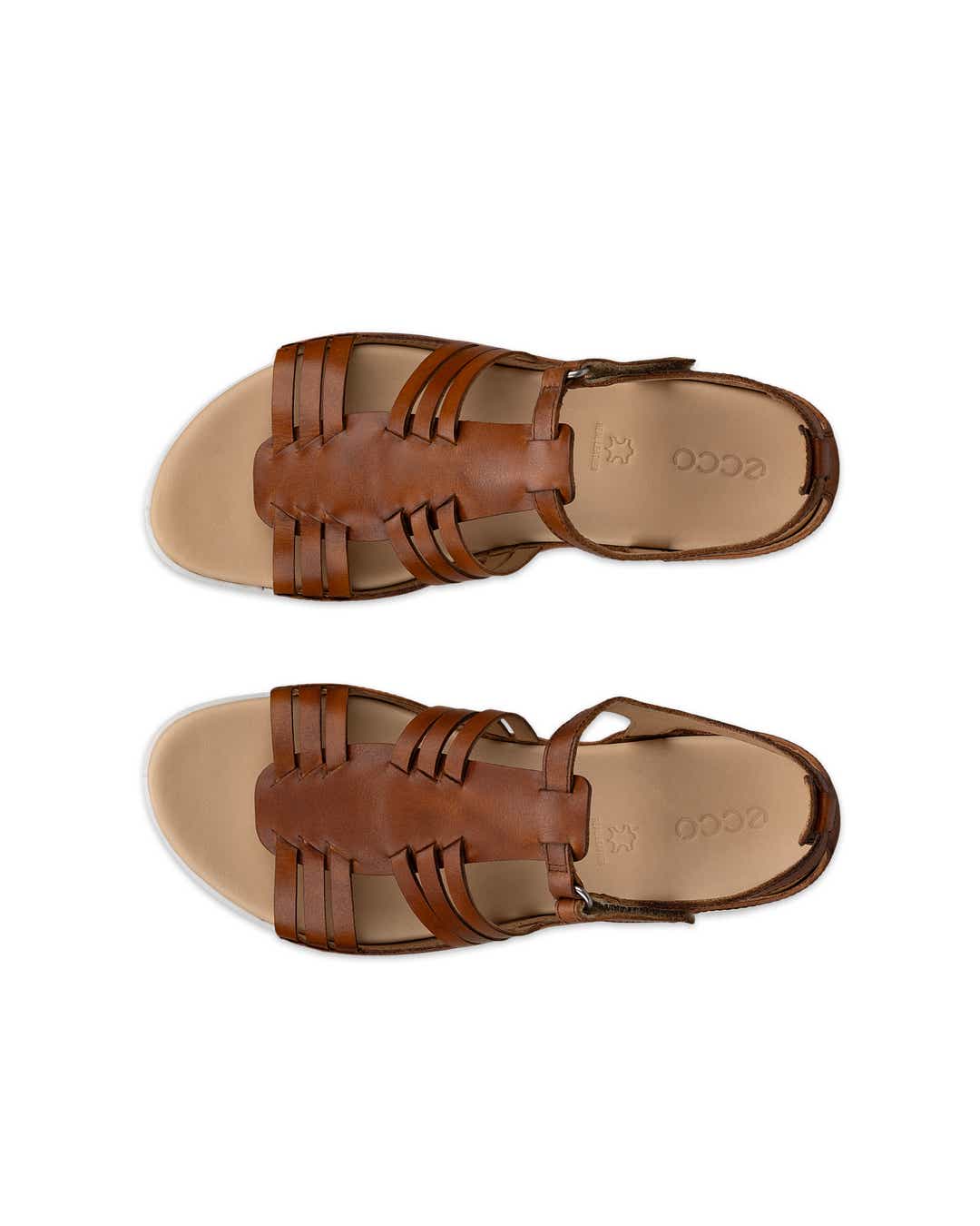 Women's ECCO® Flash Leather Flat Sandal | Brown