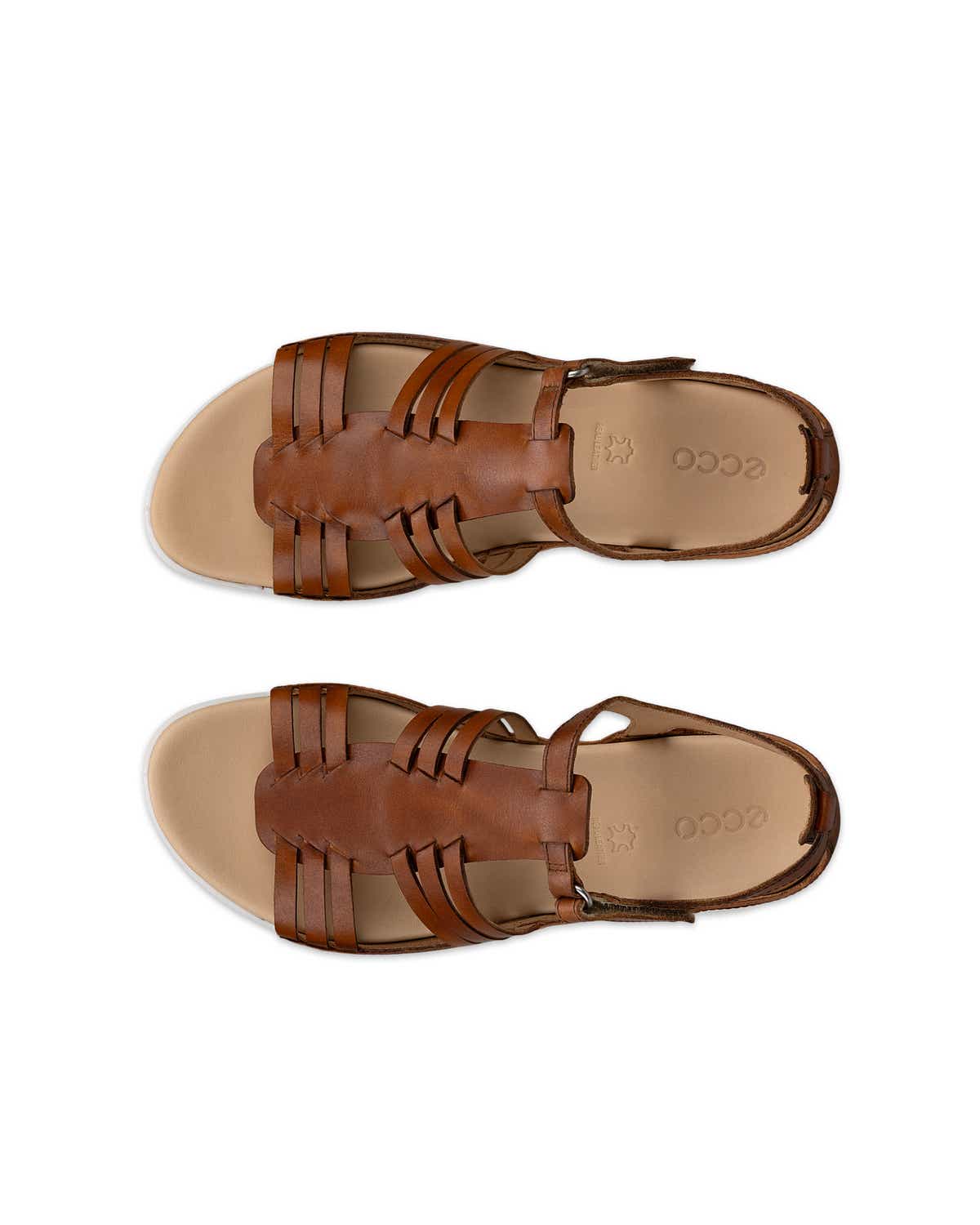 Women's ECCO® Flash Leather Flat Sandal | Brown