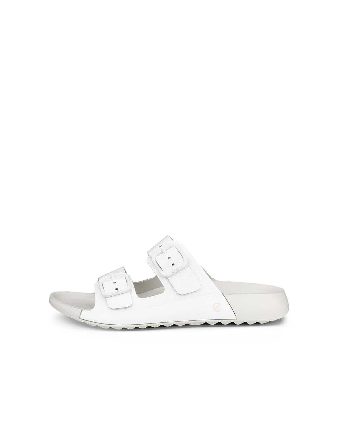 Women's ECCO® Cozmo Leather Two Strap Sandal | White
