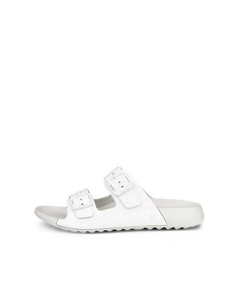 Women's ECCO® Cozmo Leather Two Strap Sandal | White