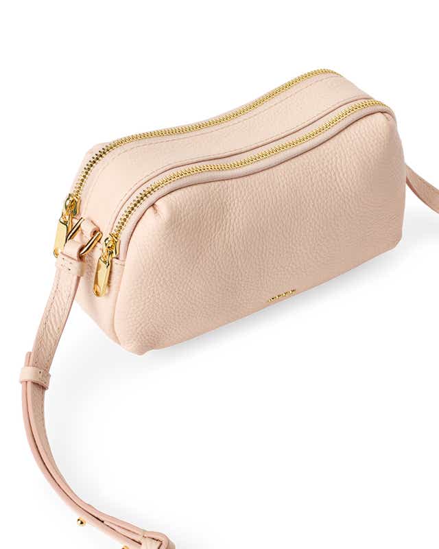 ECCO® CAMERA BAG CURVE leren cameratas | Roze