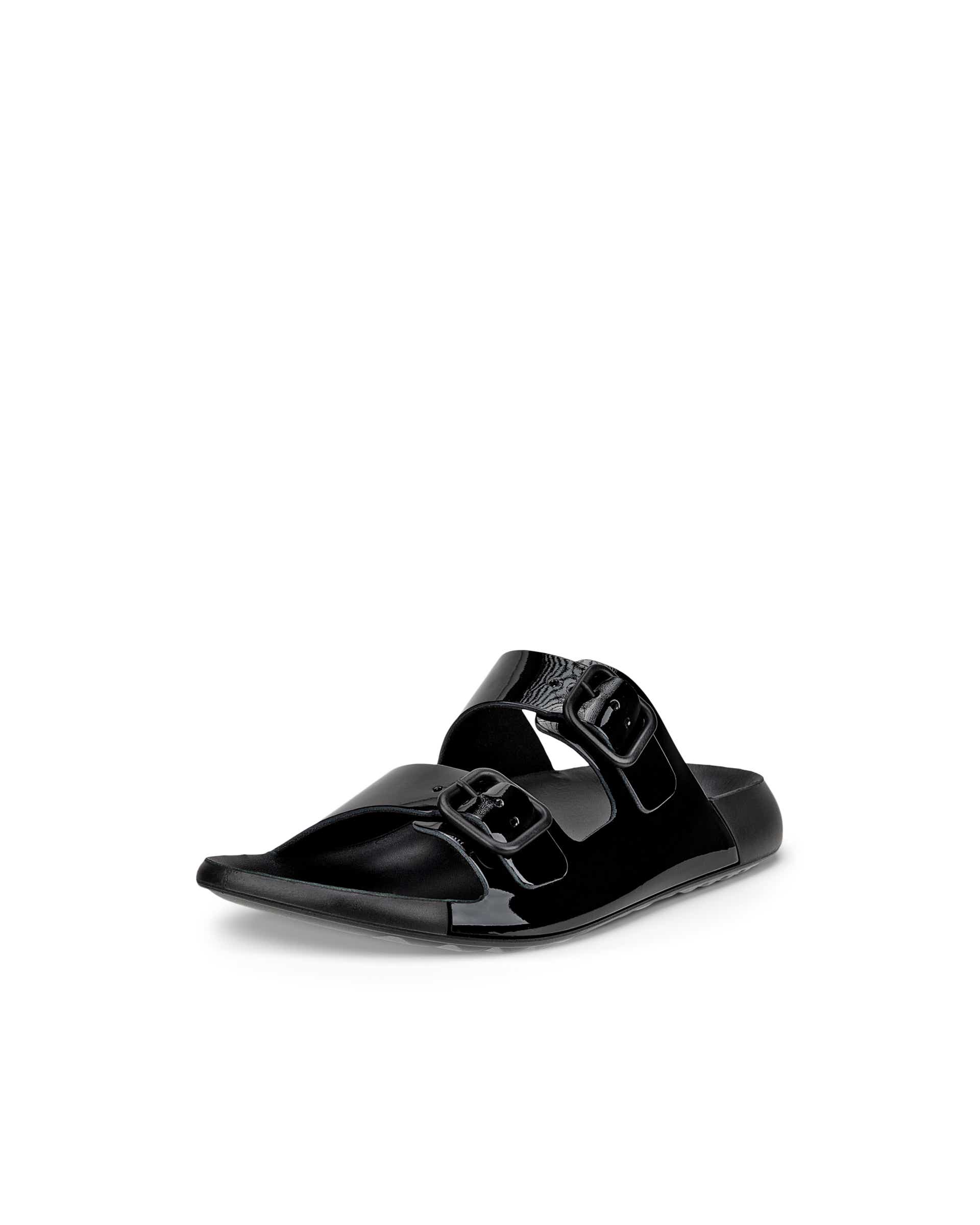Women's ECCO® Cozmo Leather Two Strap Sandal | Black