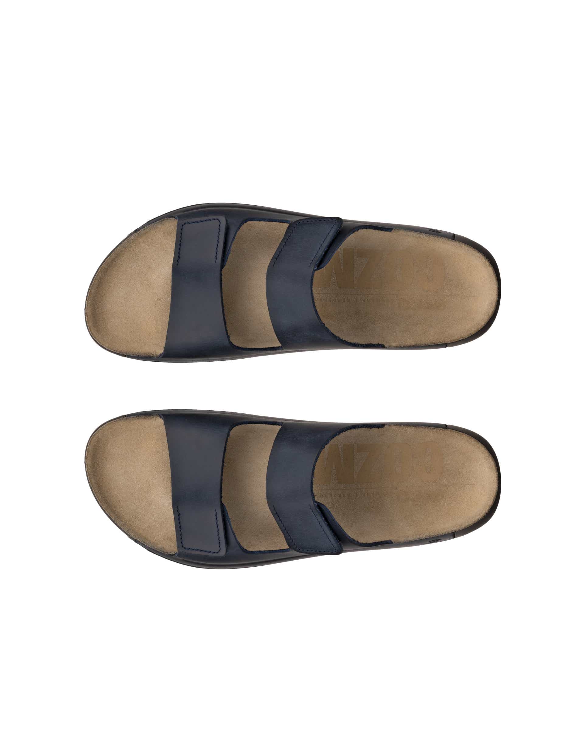 Men's ECCO® Cozmo Nubuck Two Strap Sandal | Blue