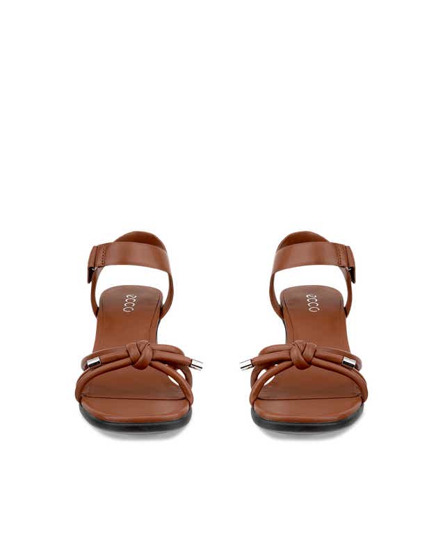 Women's ECCO® Sculpted Alba 65 Leather Heeled Sandal | Brown