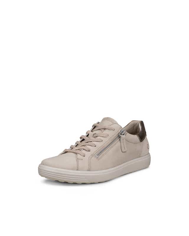 ECCO® SOFT 7 Nubucksneaker dam | Beige