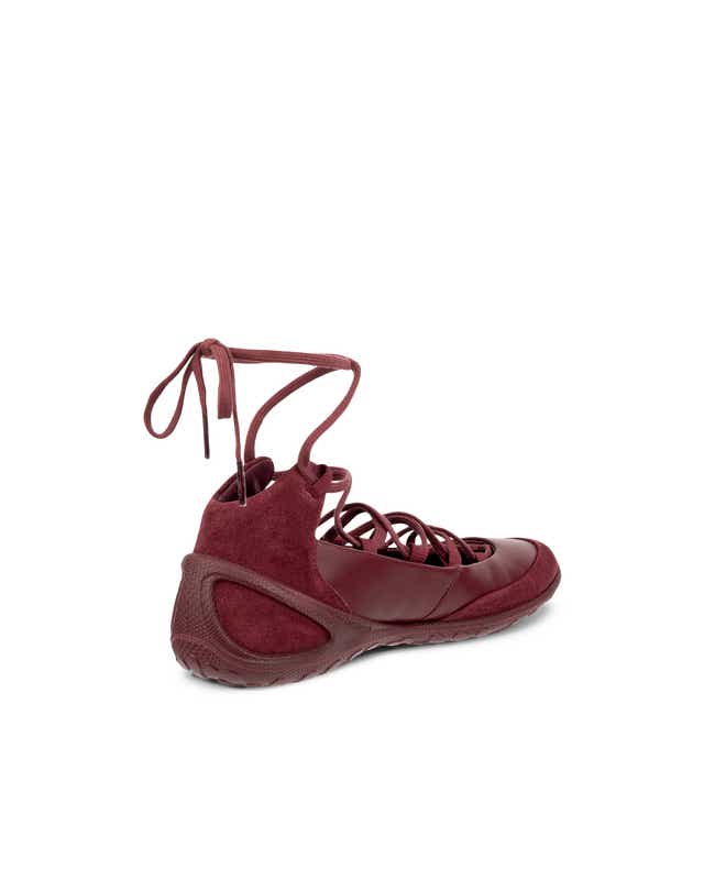 Women's ECCO® BIOM LITE Leather Ballerina | Red