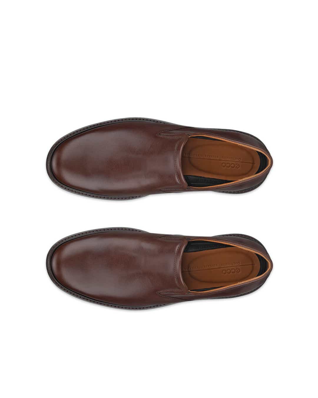 Men's ECCO® Metropole London Leather Slip-On Dress Shoe | Brown
