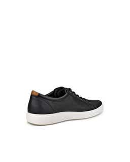 Men's ECCO® Soft 7 Leather Sneaker | Black