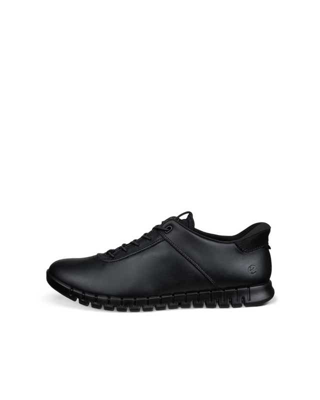 Women's ECCO® GRUUV LITE Leather Lace-Up Shoe | Black