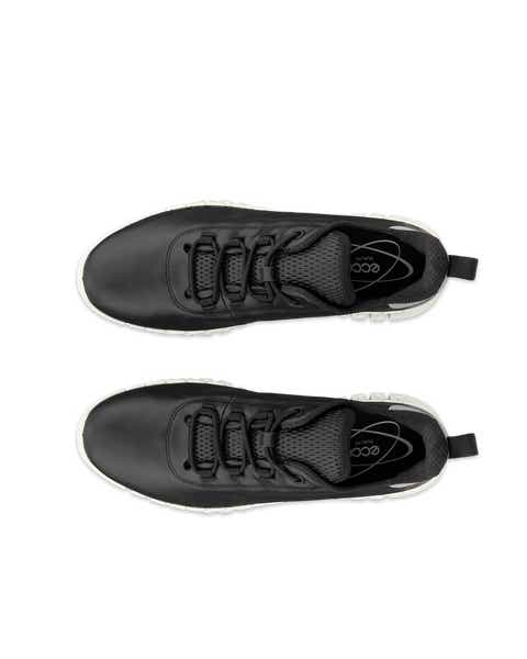 ECCO Gruuv Flexible Sole Women ウィメンズ レザースニーカー | ブラック