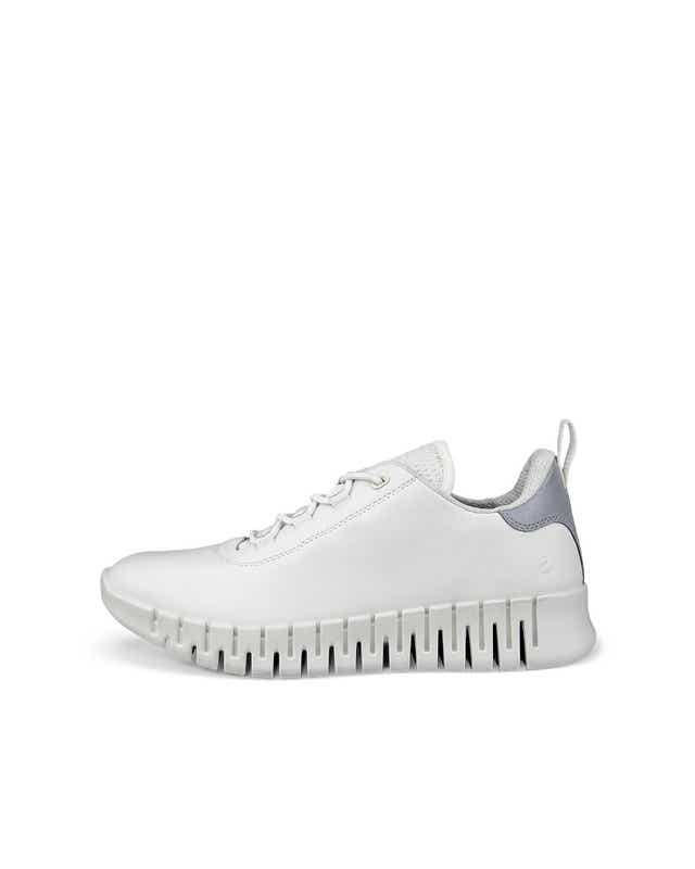 Women's ECCO® Gruuv Leather Sneaker | White