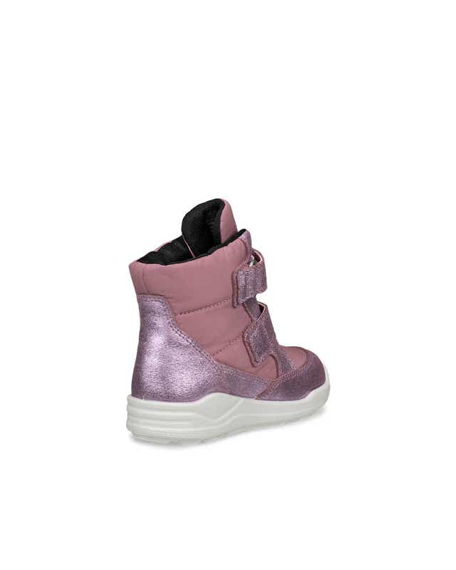 ECCO® URBAN MINI Kinder Halbhoher Stiefel aus Veloursleder mit Gore-Tex | Rosa