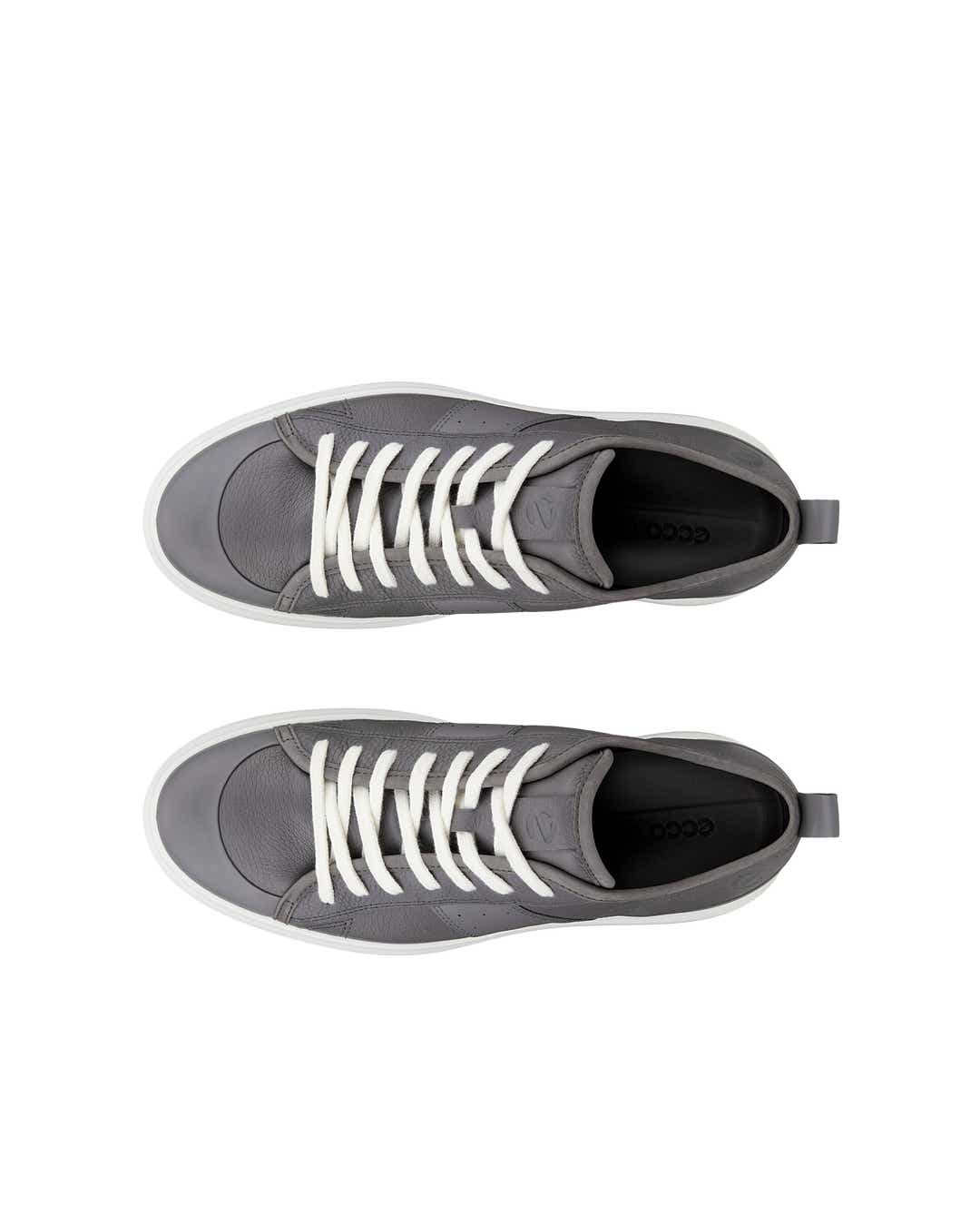 Men's ECCO® Street Ace Leather Sneaker | Grey