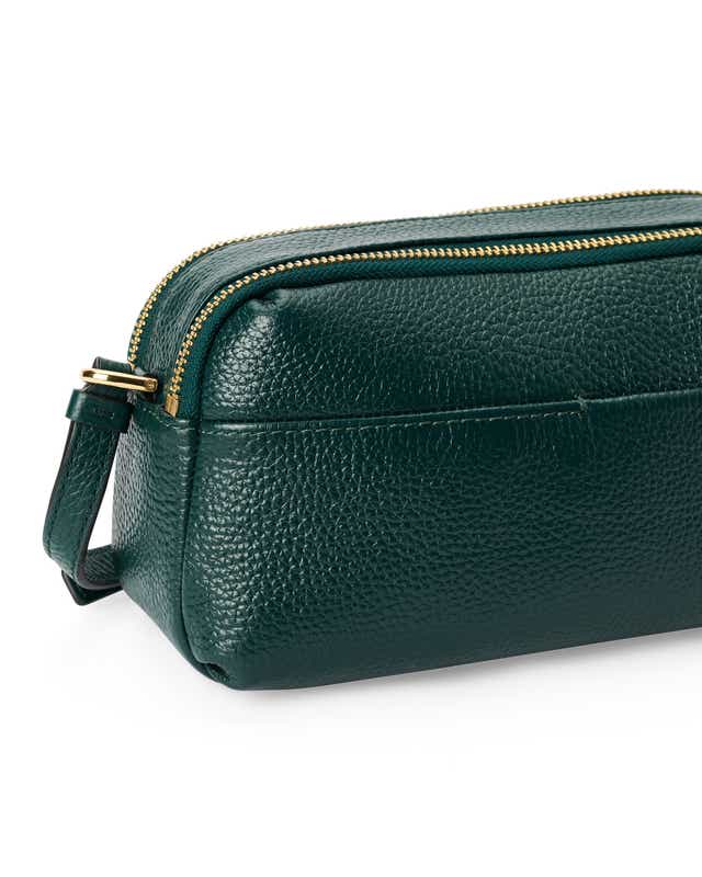 ECCO Camera Bag Curve レザーショルダーバッグ | グリーン
