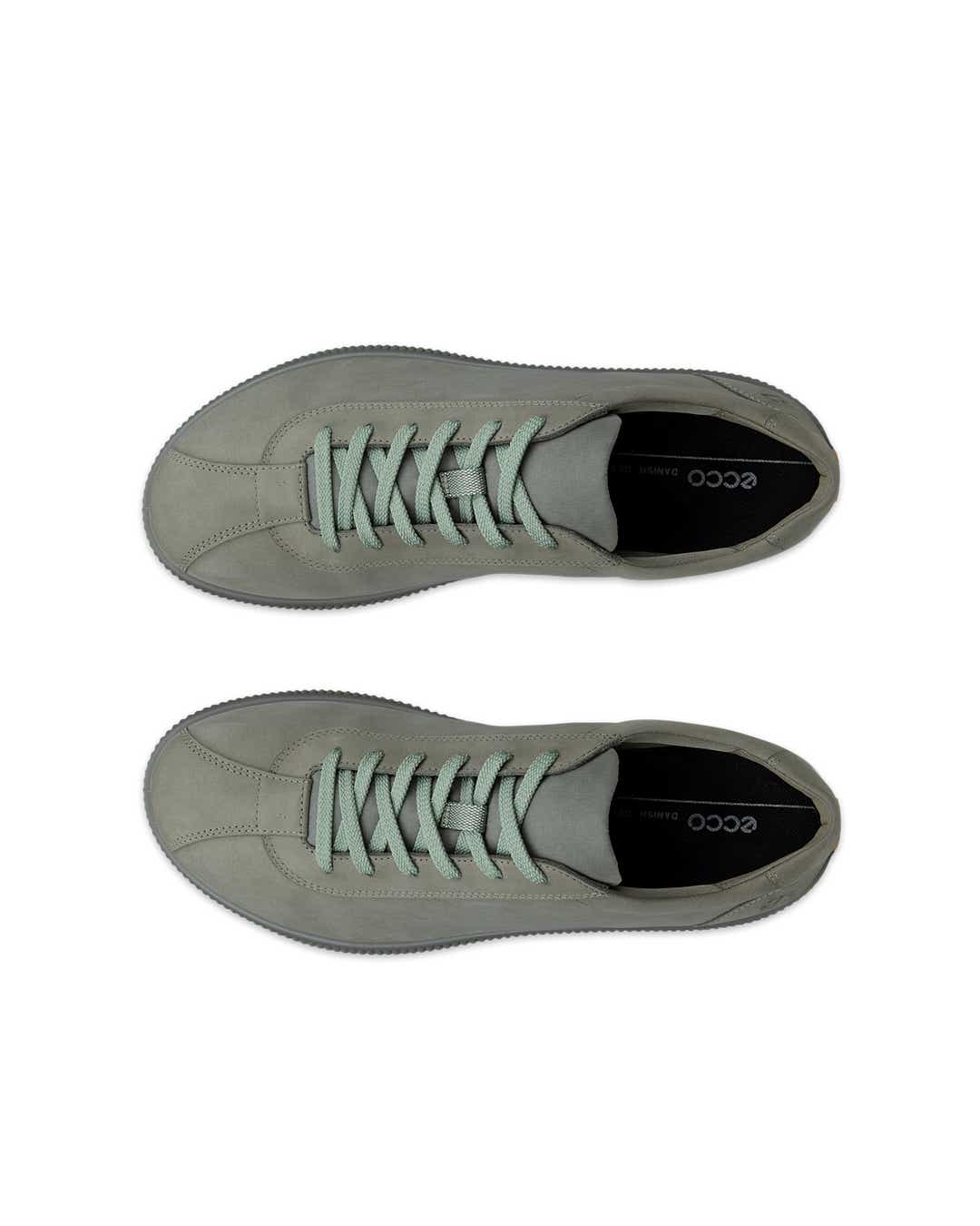 Sapatos atacadores nobuck homem ECCO® SOFT ZERO | Verde