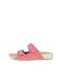 Women's ECCO® Cozmo Nubuck Two Strap Sandal | Pink