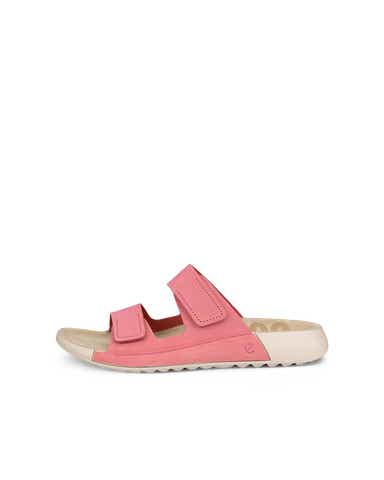 Women's ECCO® Cozmo Nubuck Two Strap Sandal | Pink